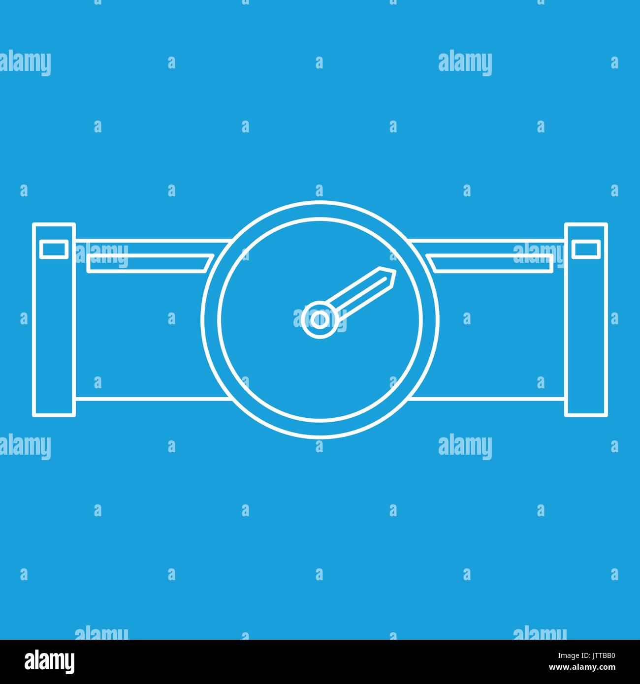 Pipe with water meter icon, outline style Stock Vector Image & Art - Alamy