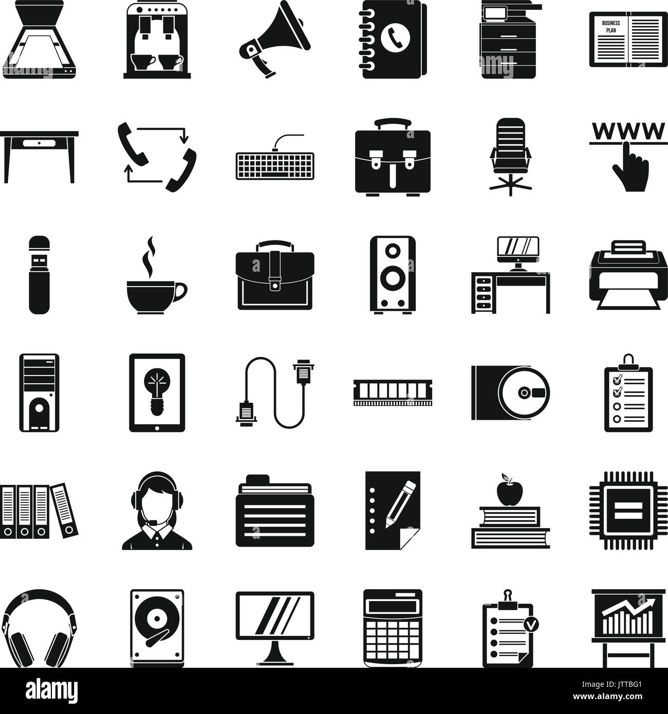 Work book icons set, simple style Stock Vector Image & Art - Alamy