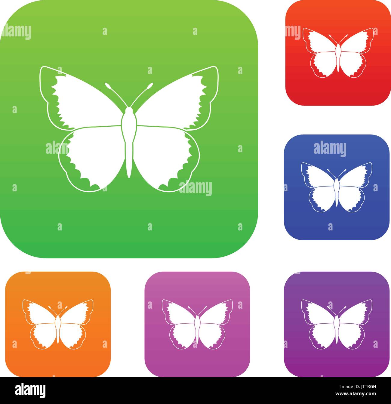 Butterfly set collection Stock Vector Image & Art - Alamy