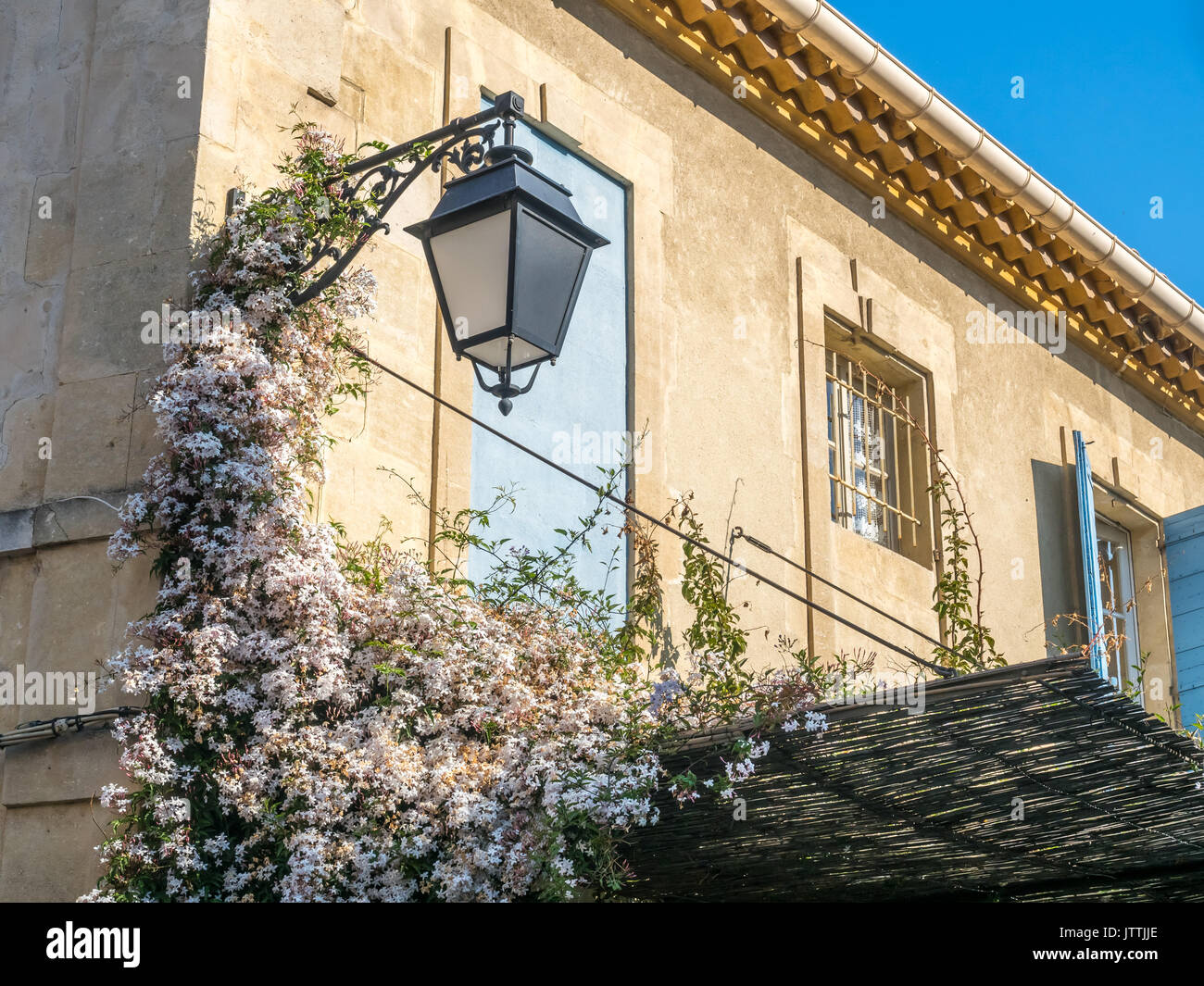 Wooden window in old classic European style building in France Stock ...