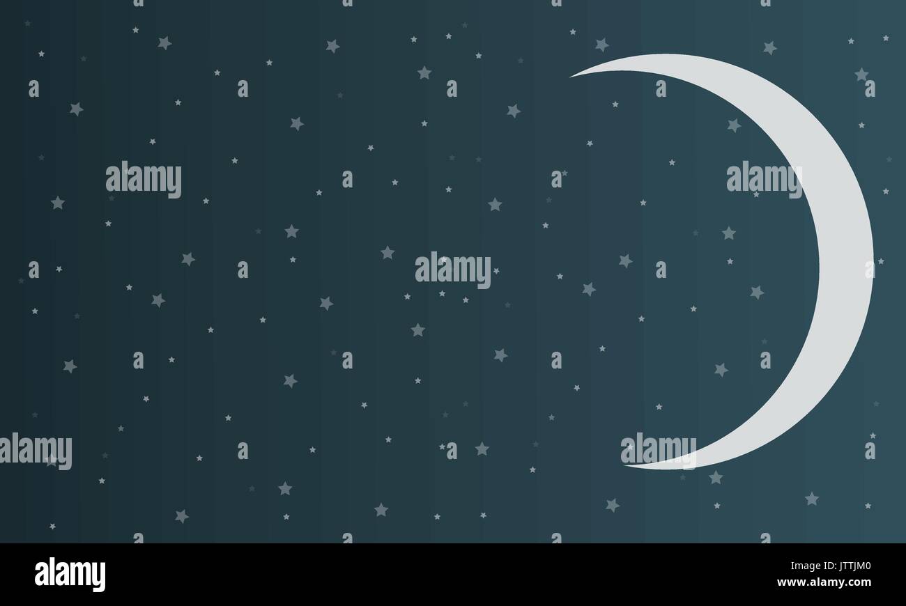 Background sky with star moon design Stock Vector Image & Art - Alamy