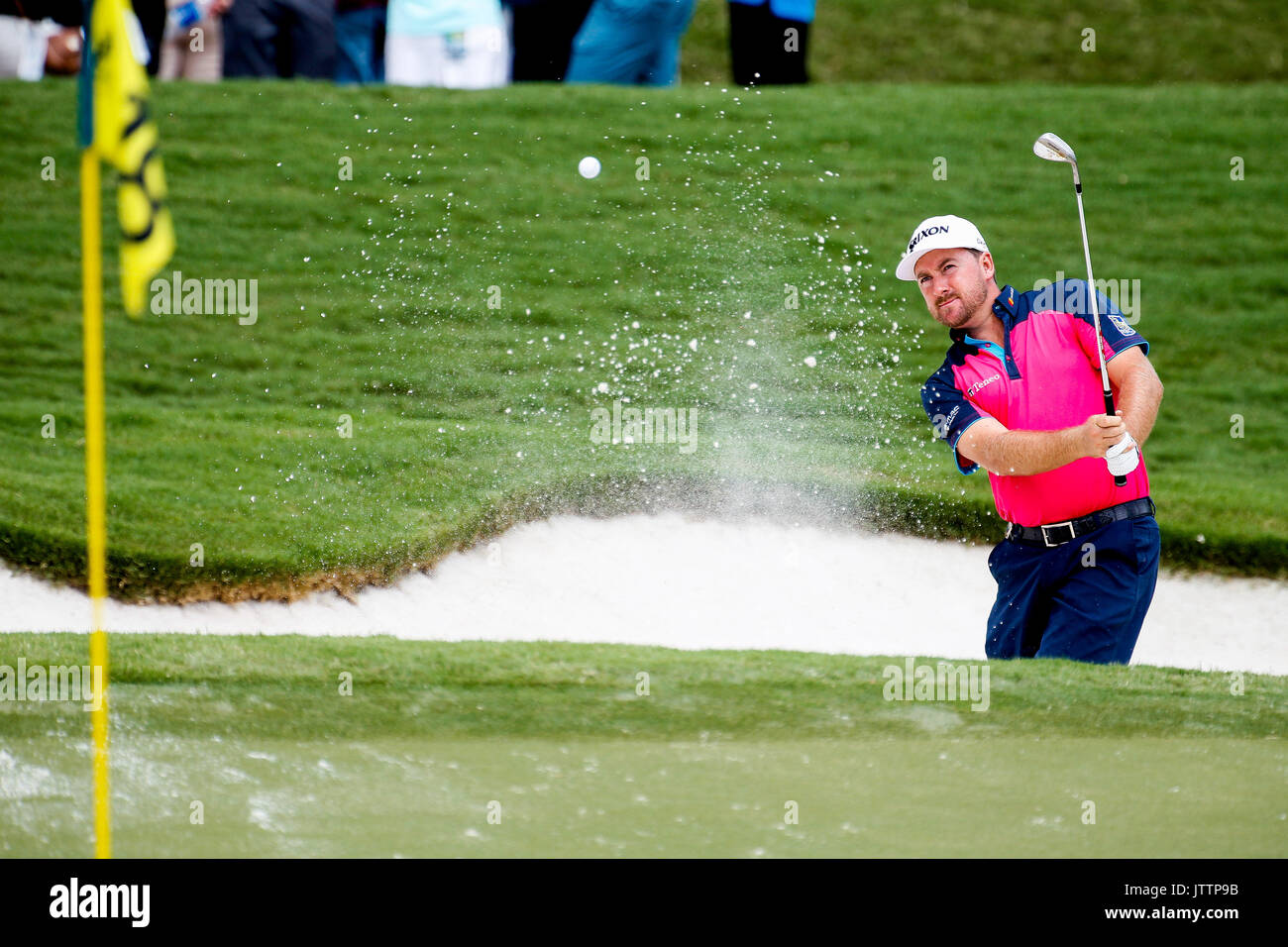August 9, 2017: Graeme McDowell of Northern Ireland hits out of the ...