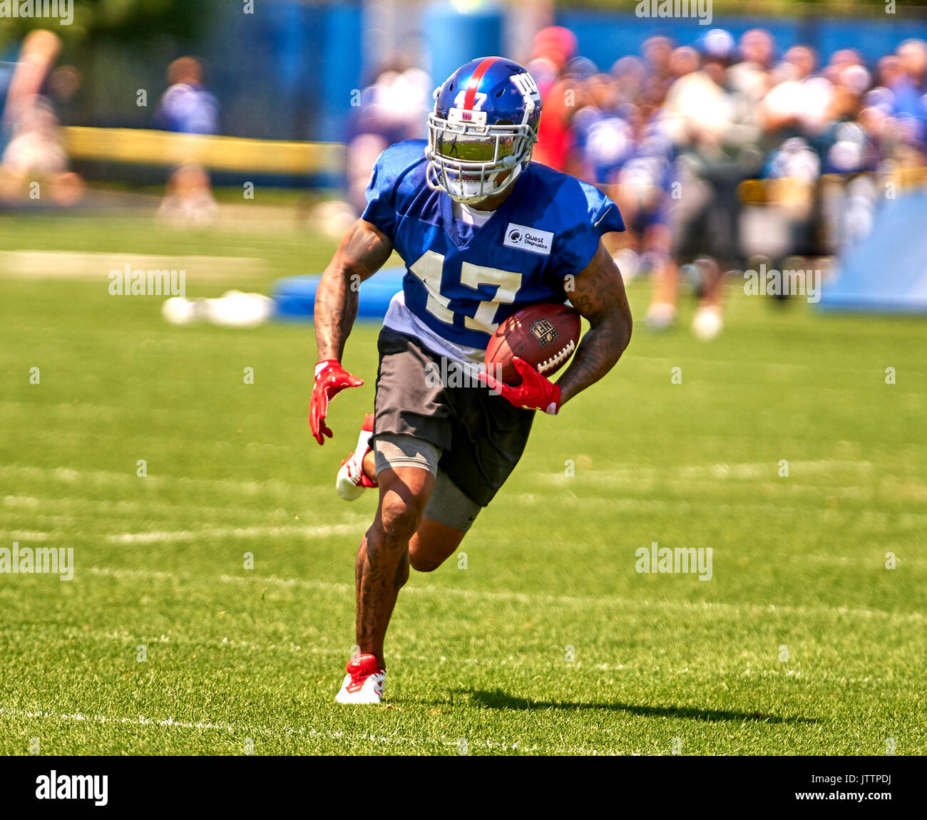 August 9, 2017 - East Rutherford, New Jersey, U.S. - New York Giants ...