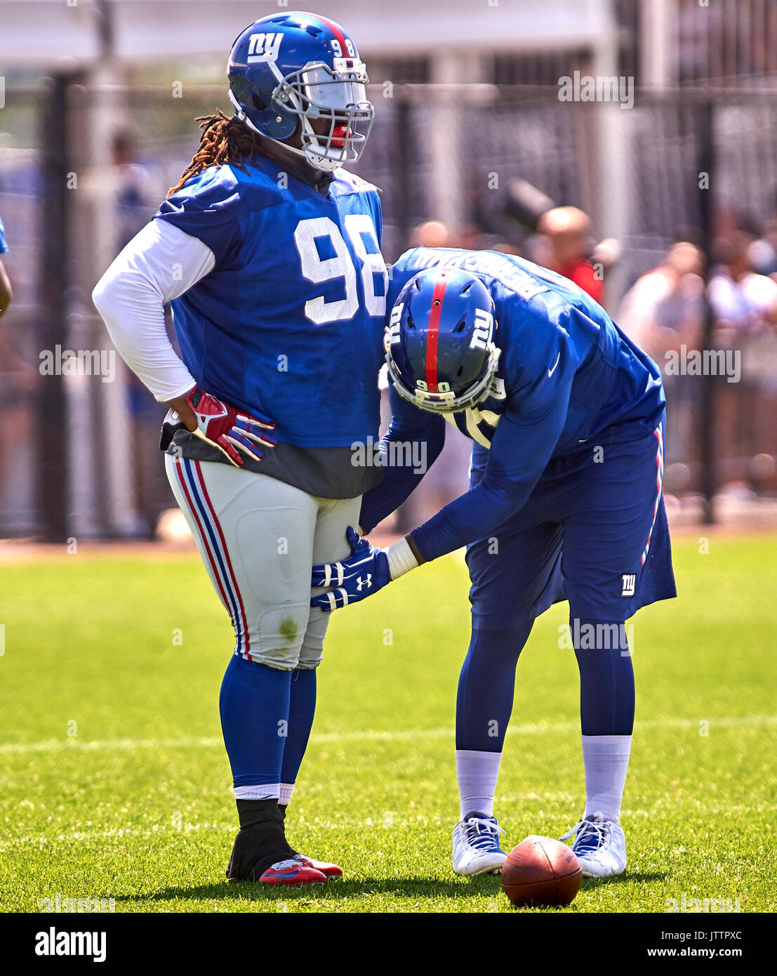 August 9, 2017 - East Rutherford, New Jersey, U.S. - New York Giants ...