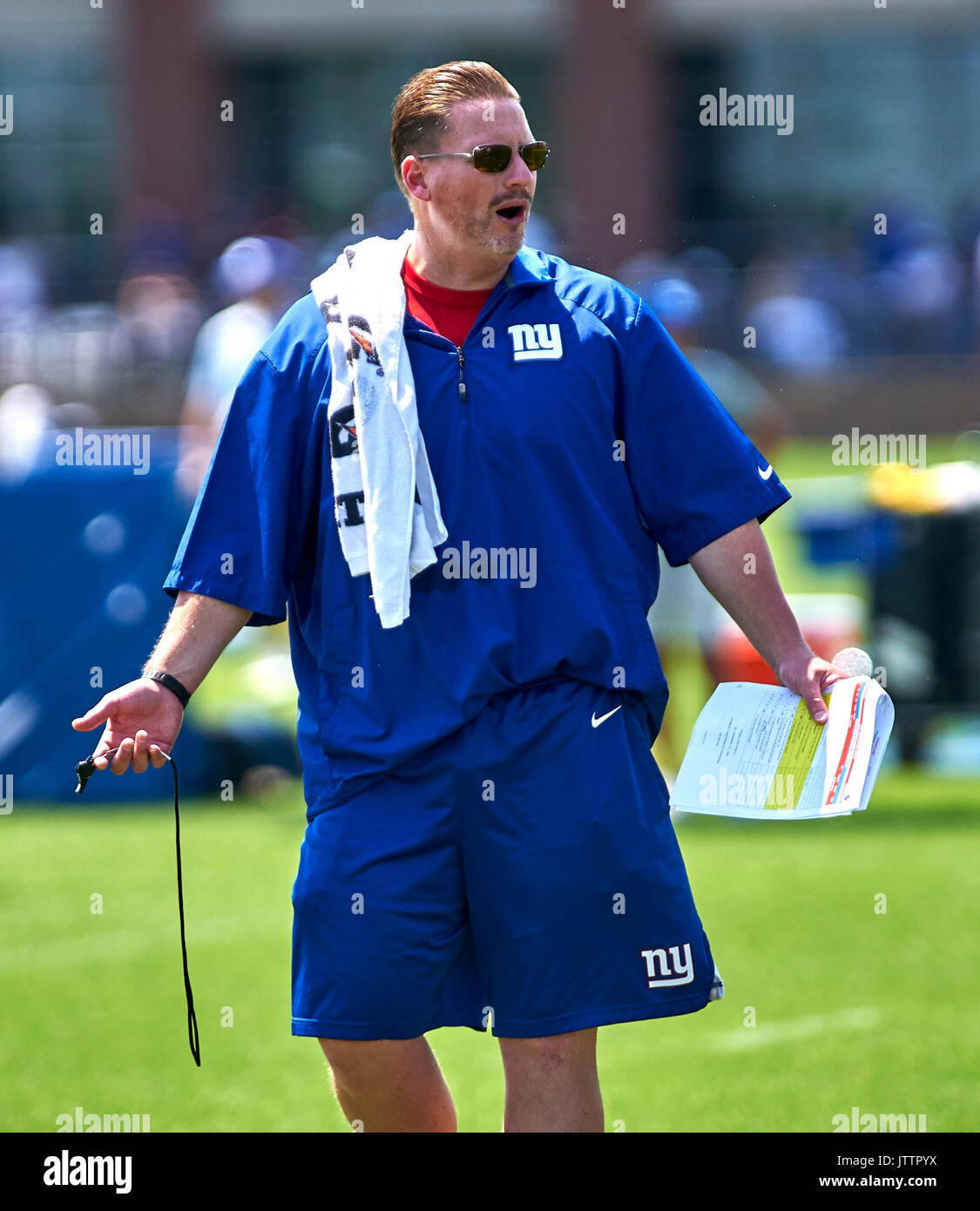 August 9, 2017 - East Rutherford, New Jersey, U.S. - New York Giants ...