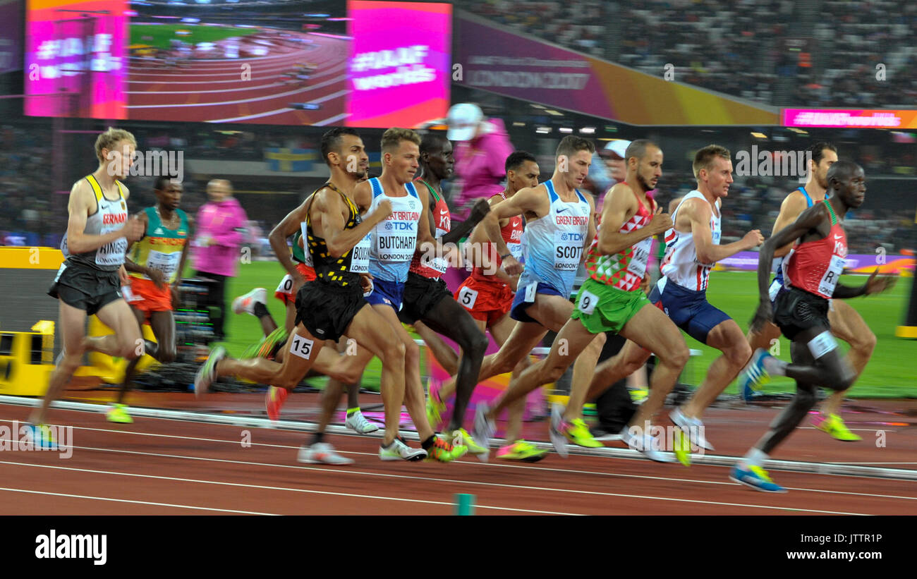 London, UK. 9 August 2017. Marc Scott (GB) and Andrew Butchart (GB ...