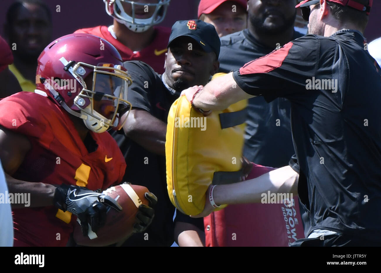 Los Angeles, California, USA. 5th Aug, 2017. USC Trojans wide receiver ...