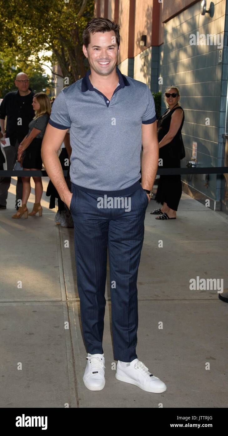 New York, NY, USA. 9th Aug, 2017. Andrew Rannells at arrivals for THE ...