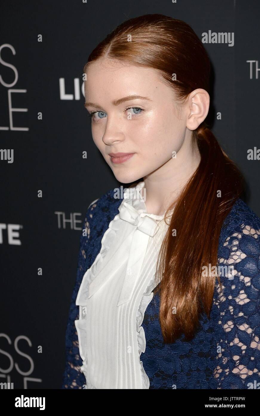 New York, NY, USA. 9th Aug, 2017. Sadie Sink at arrivals for THE GLASS ...
