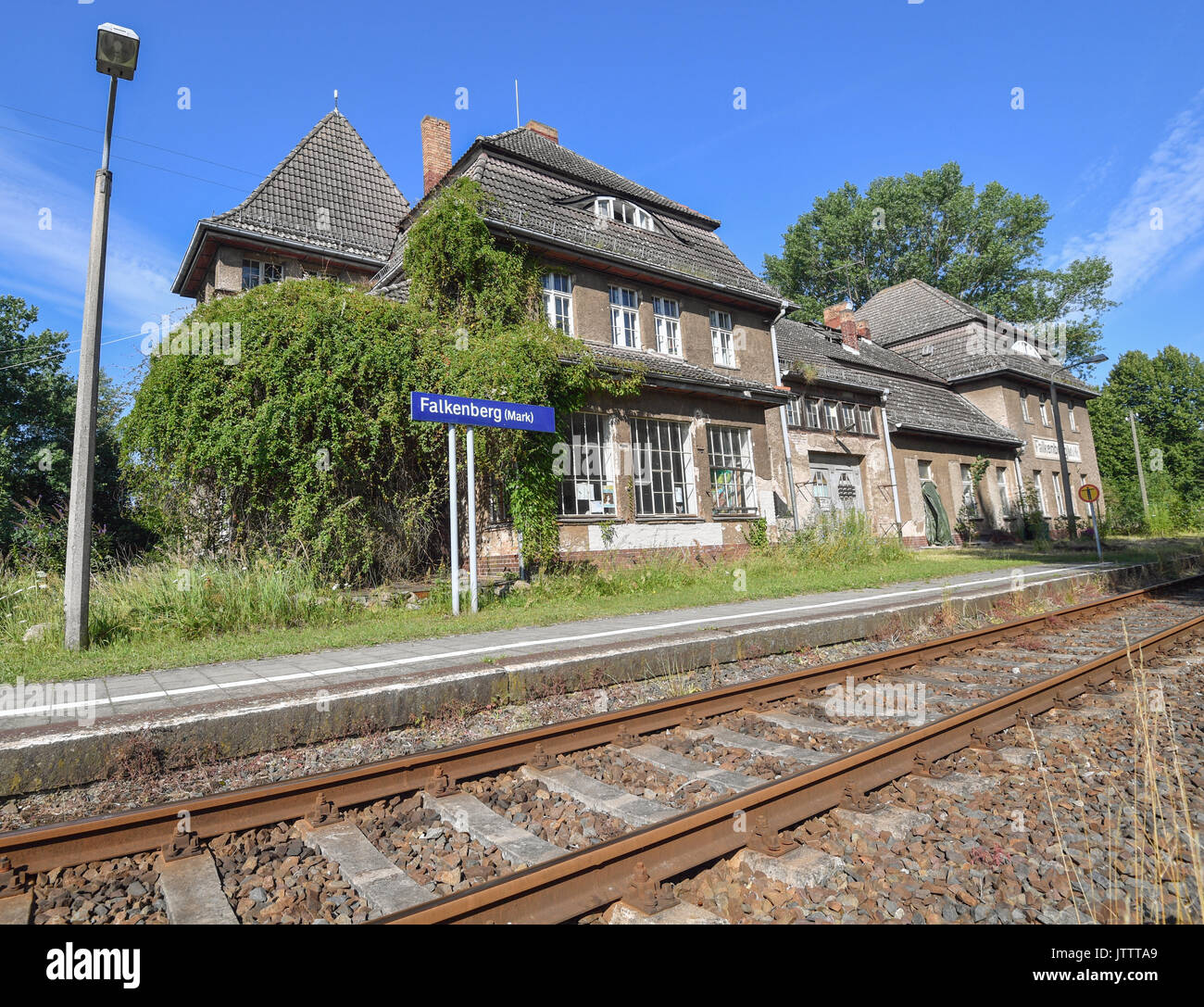 Thomas Wittstock's railway station building in Falkenberg/Mark, Germany ...