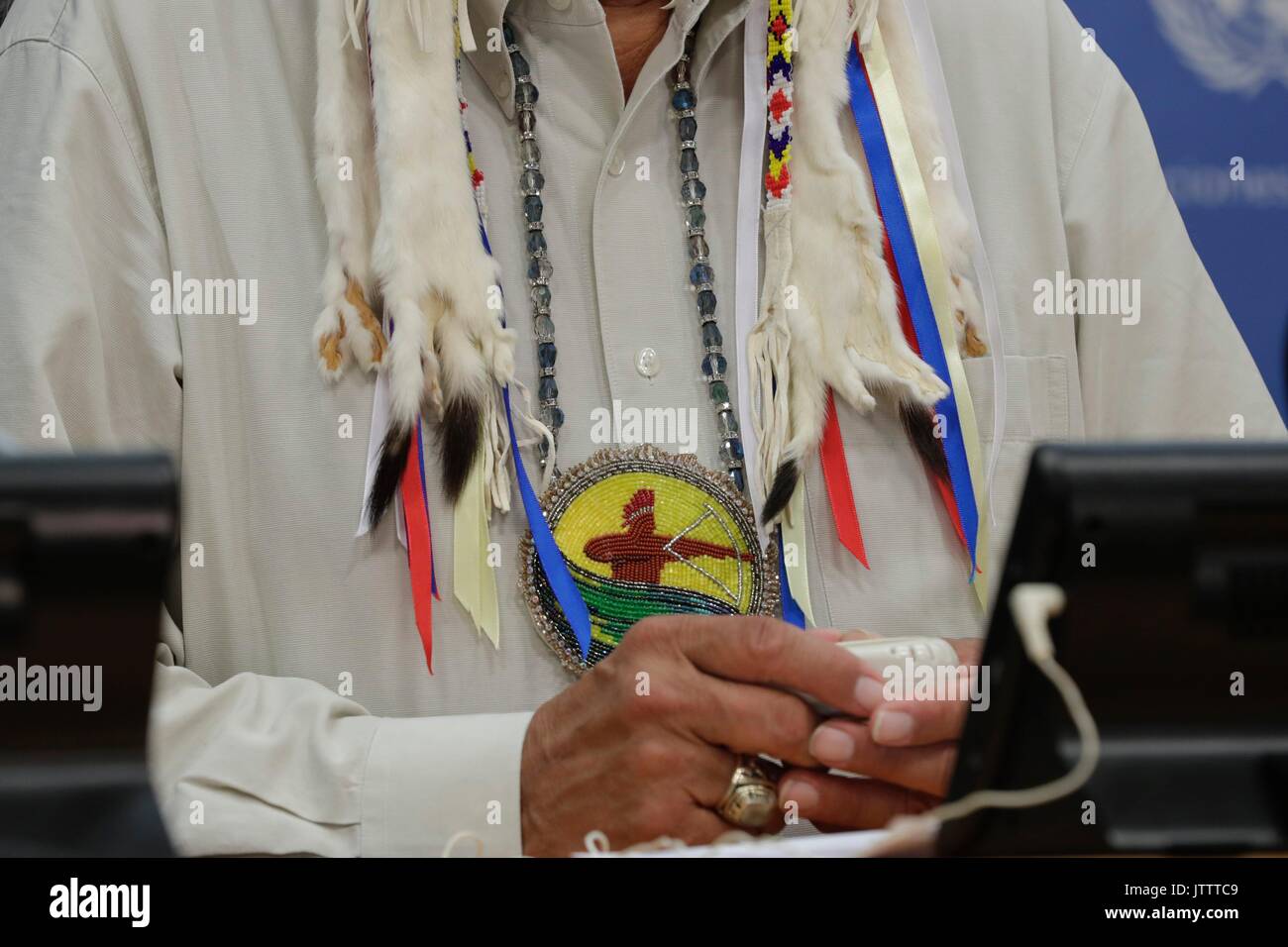 United Nations, New York, USA, August 09 2017 - Grand Chief Wilton ...
