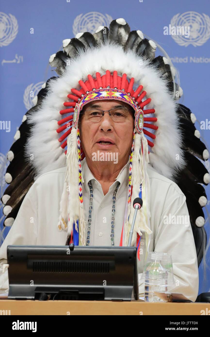 United Nations, New York, USA, August 09 2017 - Grand Chief Wilton ...