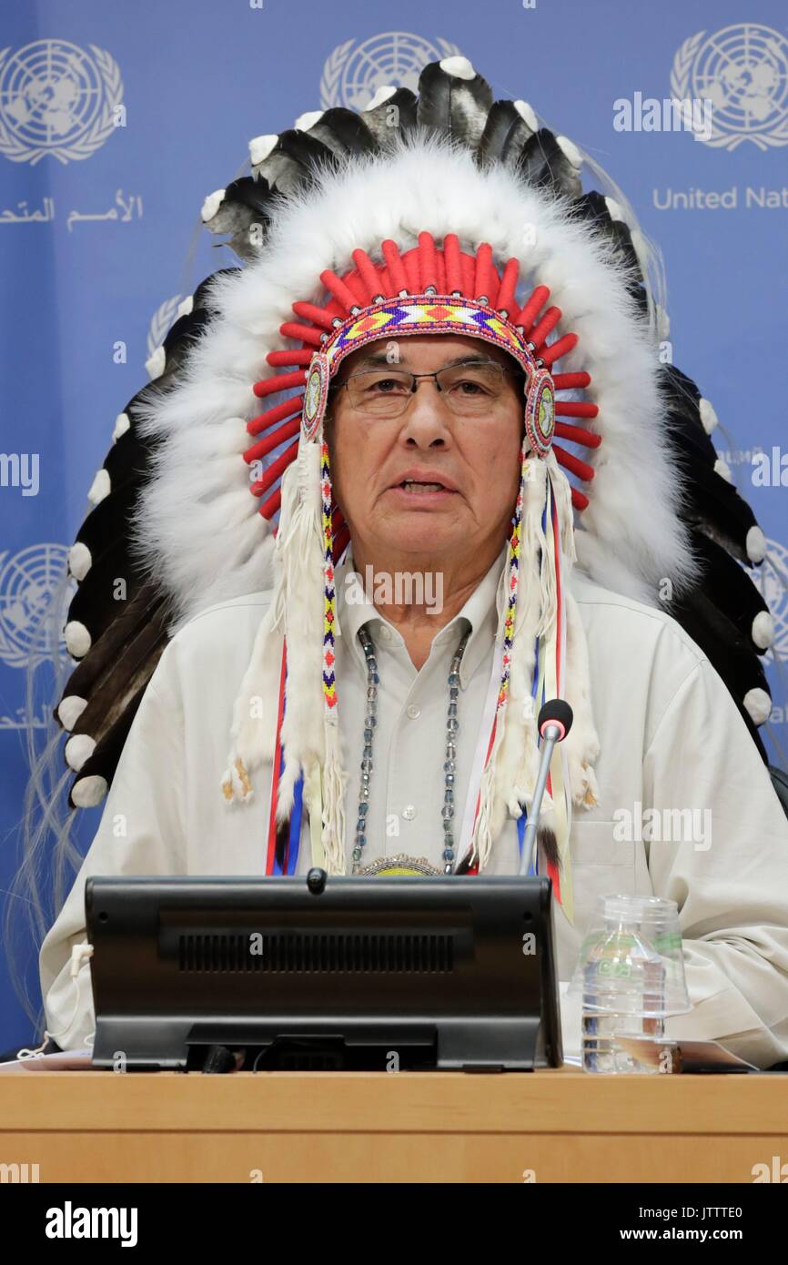 United Nations, New York, USA, August 09 2017 - Grand Chief Wilton ...