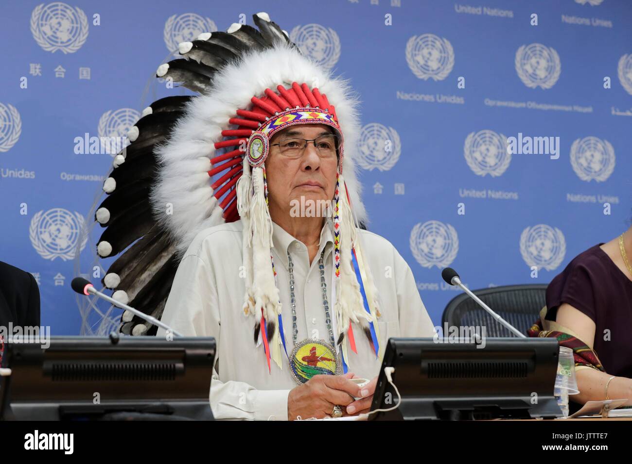 United Nations, New York, USA, August 09 2017 - Grand Chief Wilton ...