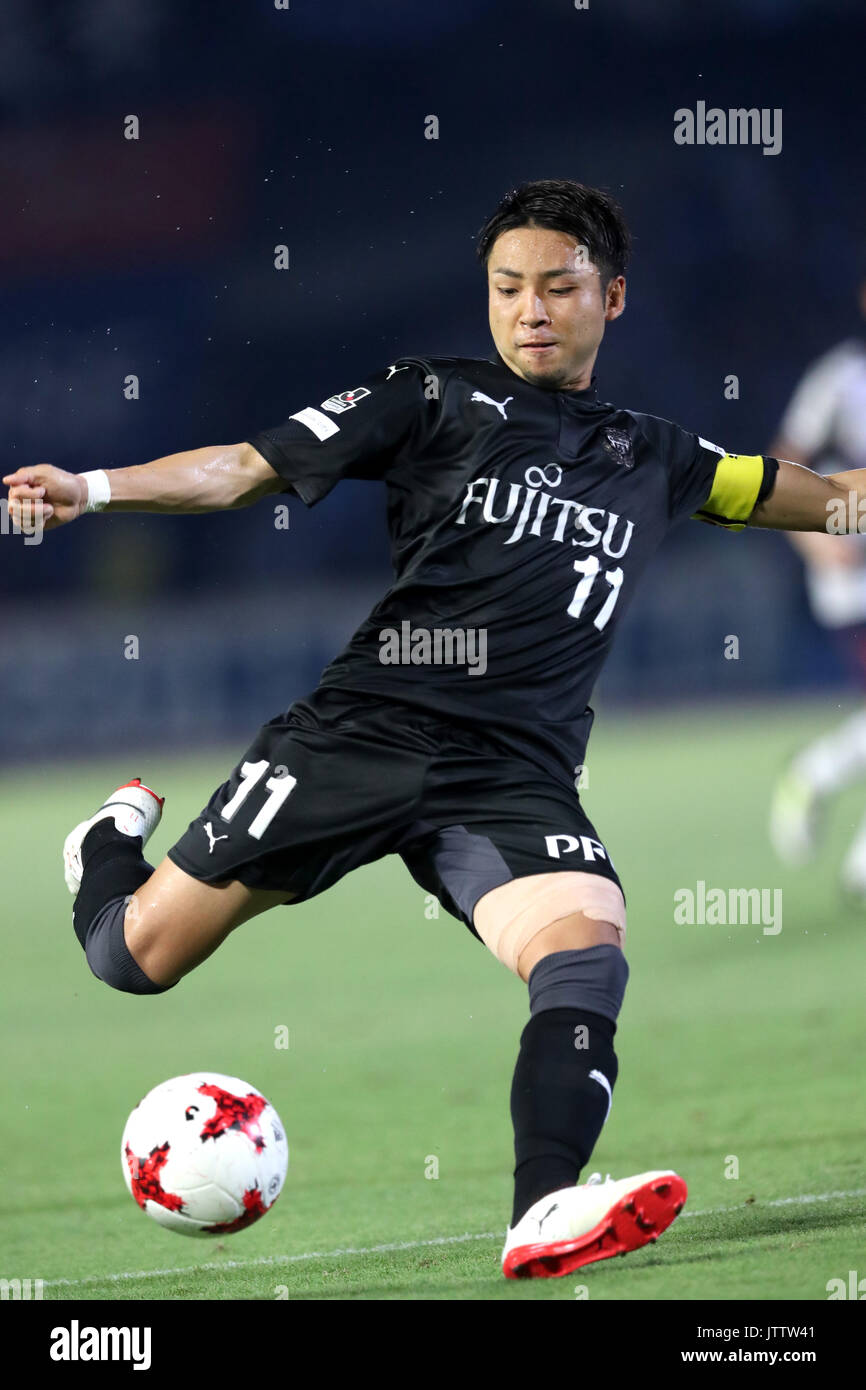 Kanagawa, Japan. 5th Aug, 2017. Yu Kobayashi (Frontale) Football/Soccer ...