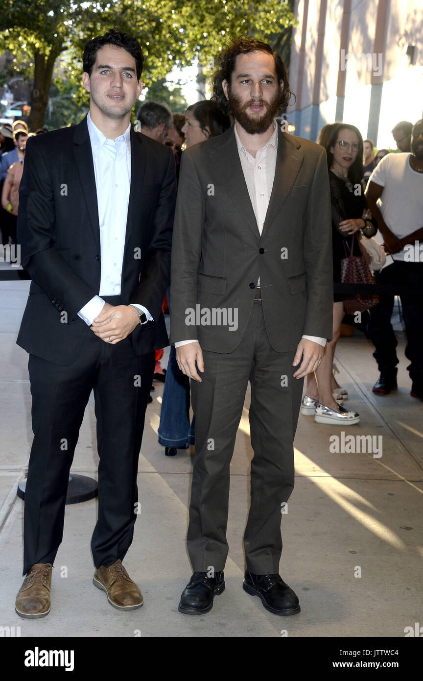 New York City. 8th Aug, 2017. Benny Safdie and Josh Safdie attend the ...