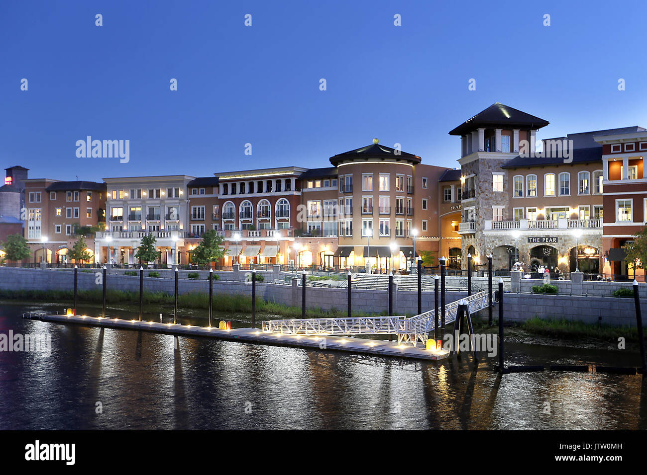 Napa, CA, USA. 25th July, 2017. The Riverfront in downtown Napa. Credit ...