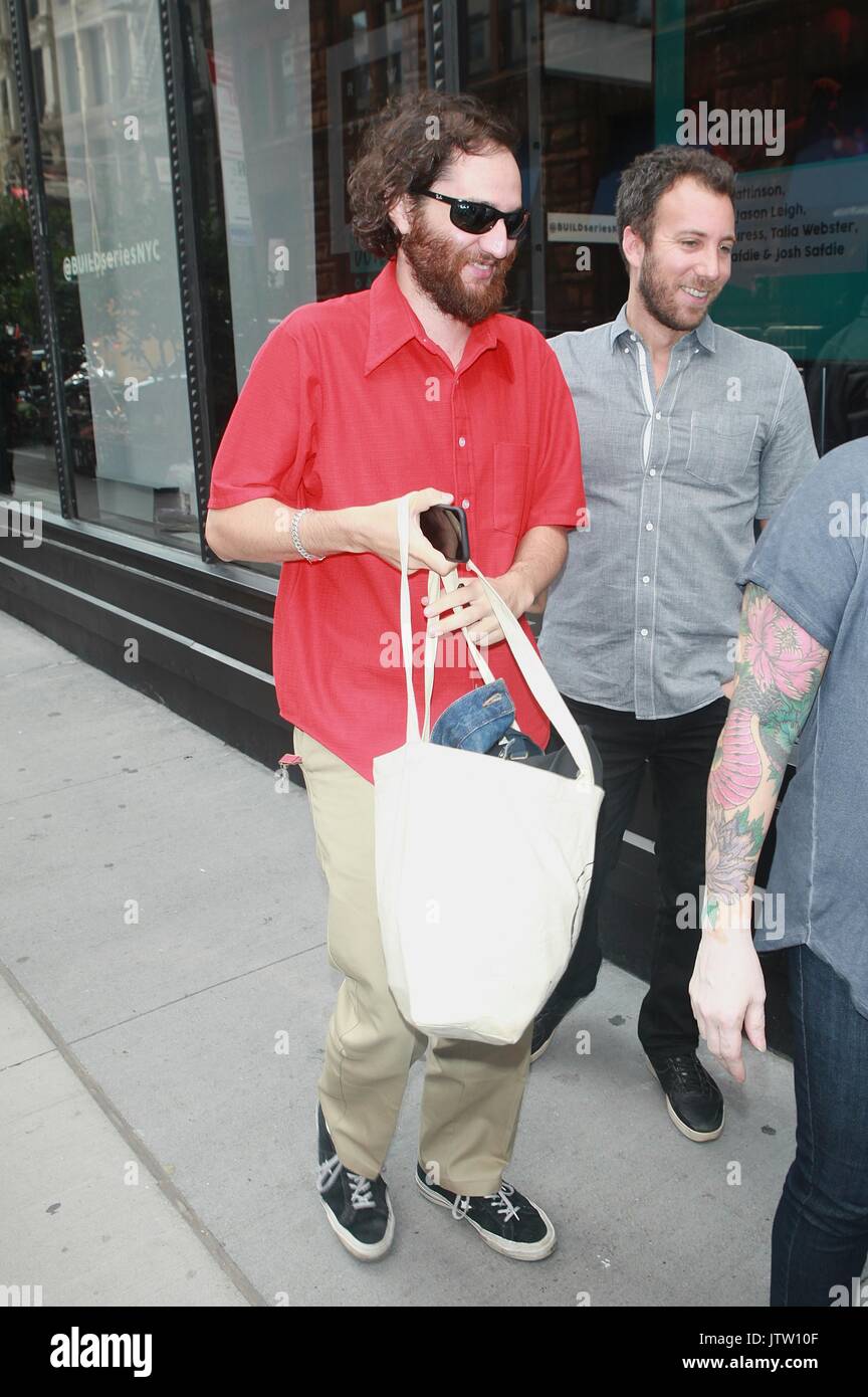 New York, NY, USA. 10th Aug, 2017. Joshua Safdie at AOL BUILD on August ...