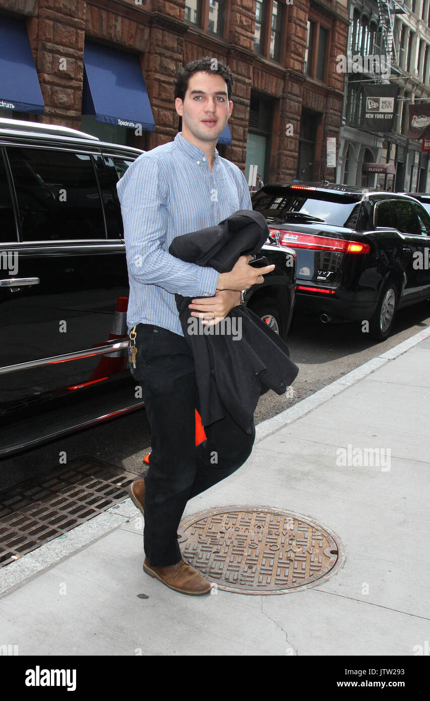 New York, NY, USA. 10th Aug, 2017. Ben Safdie at AOL BUILD to promote ...