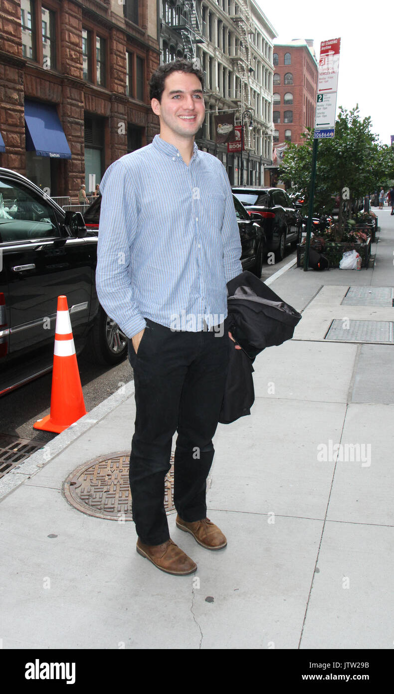 New York, NY, USA. 10th Aug, 2017. Ben Safdie at AOL BUILD to promote ...
