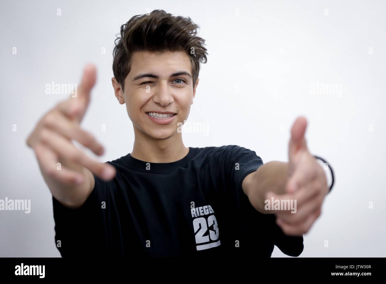 Berlin, Germany. 04th Aug, 2017. German internet star and singer Lukas ...