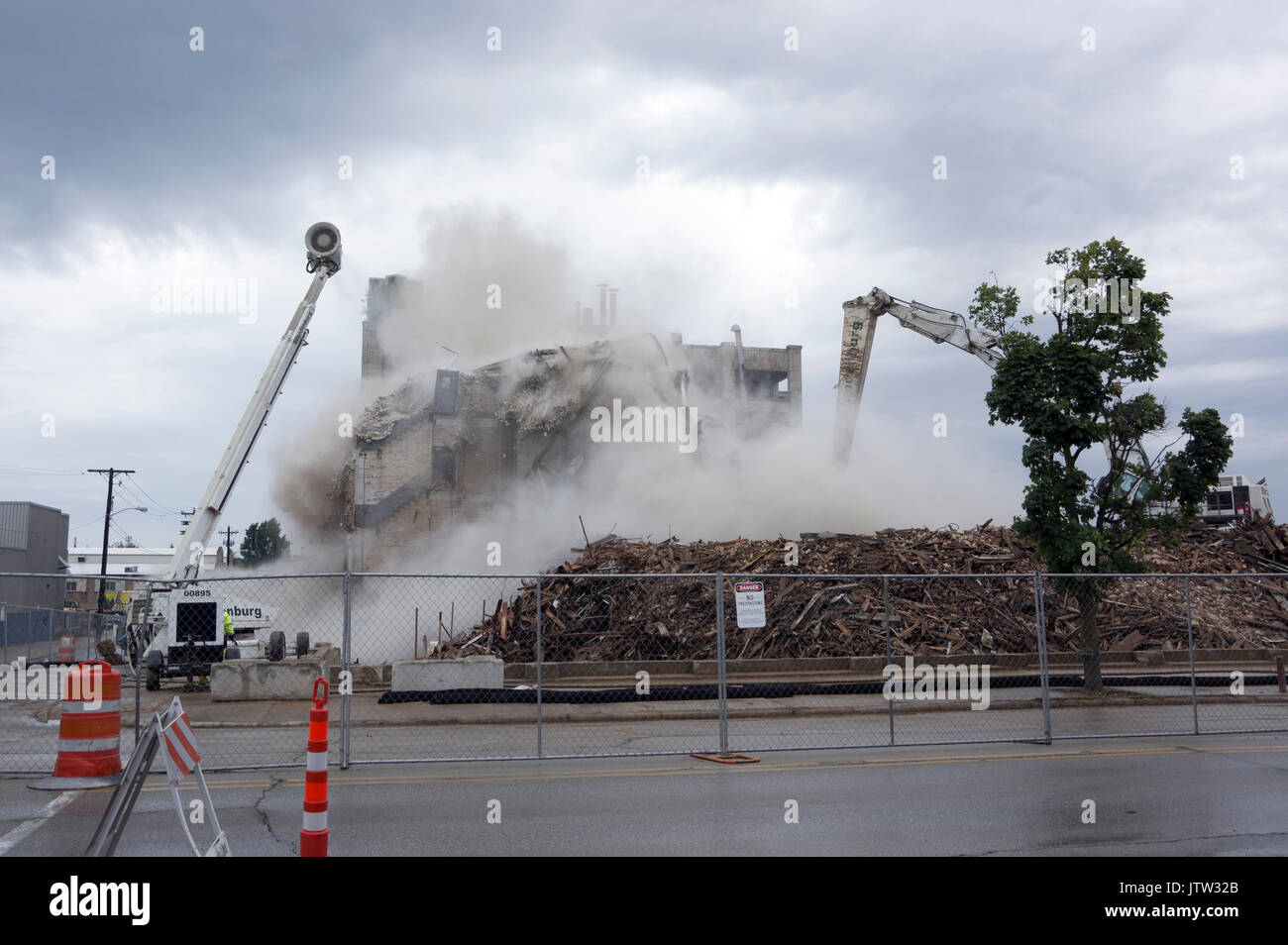 Manitowoc, WI, USA, 10th Aug, 2017, Final section of Mirro Aluminum ...