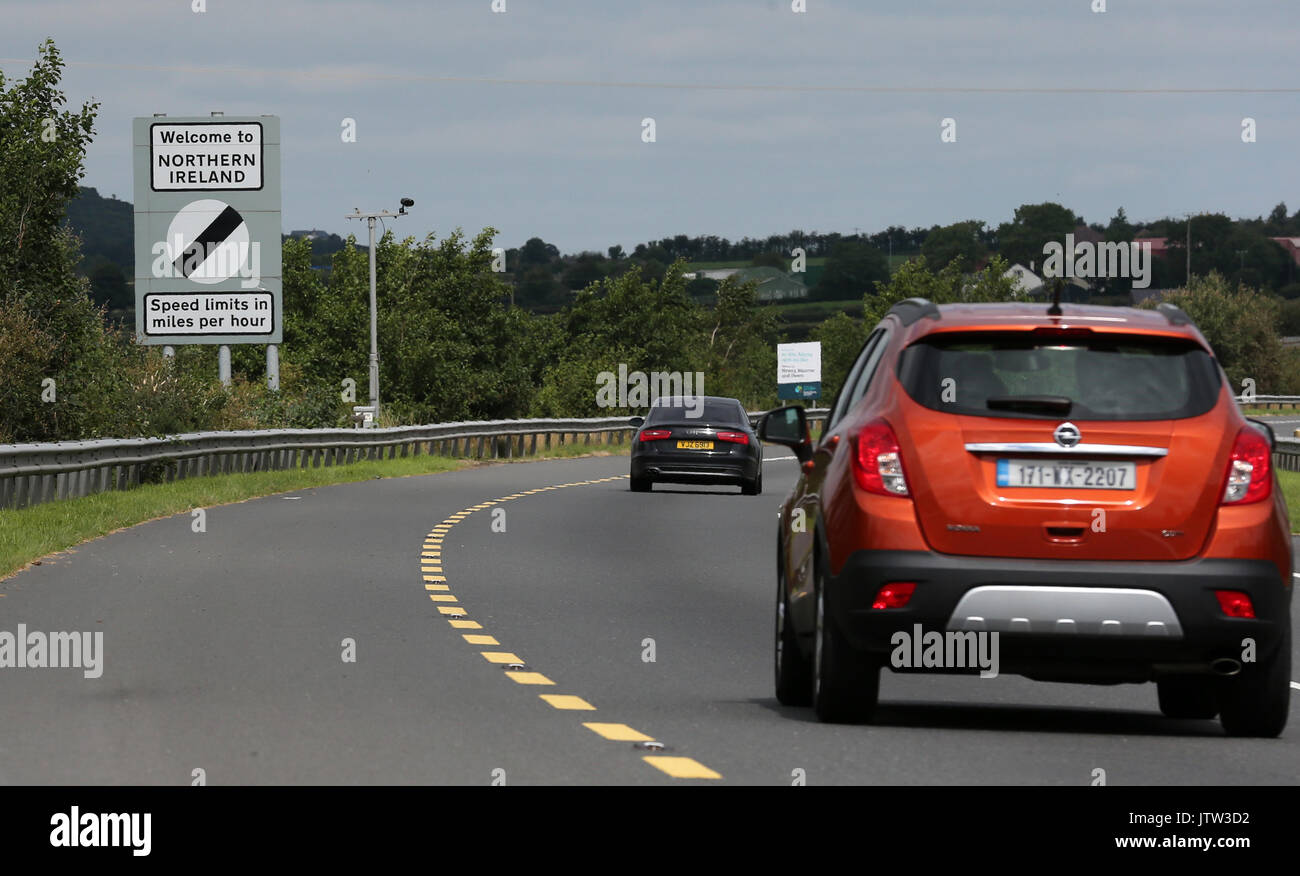 Newry, Northern Ireland. 10th August 2017. A sign saying ‘Welcome to ...