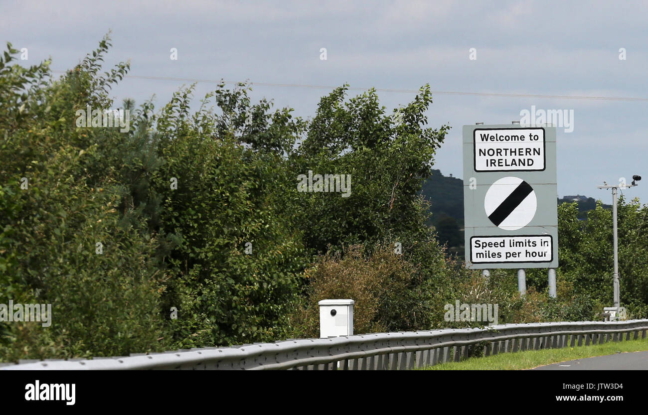 Newry, Northern Ireland. 10th August 2017. A sign saying ‘Welcome to ...