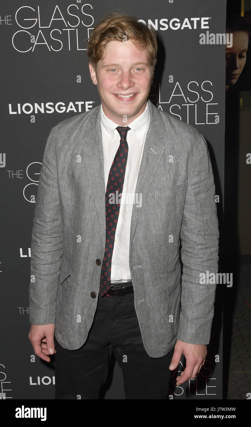 New York, NY, USA. 09th Aug, 2017. Josh Caras attends 'The Glass Castle ...