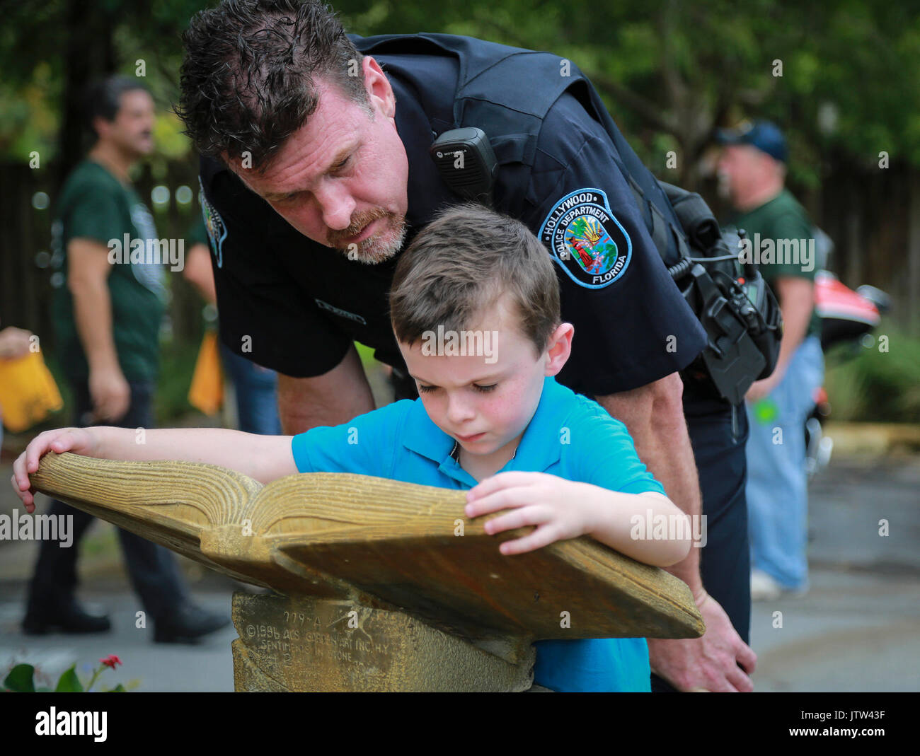 Florida, USA. 10th Aug, 2017. Hollywood Police Department officer Brian ...