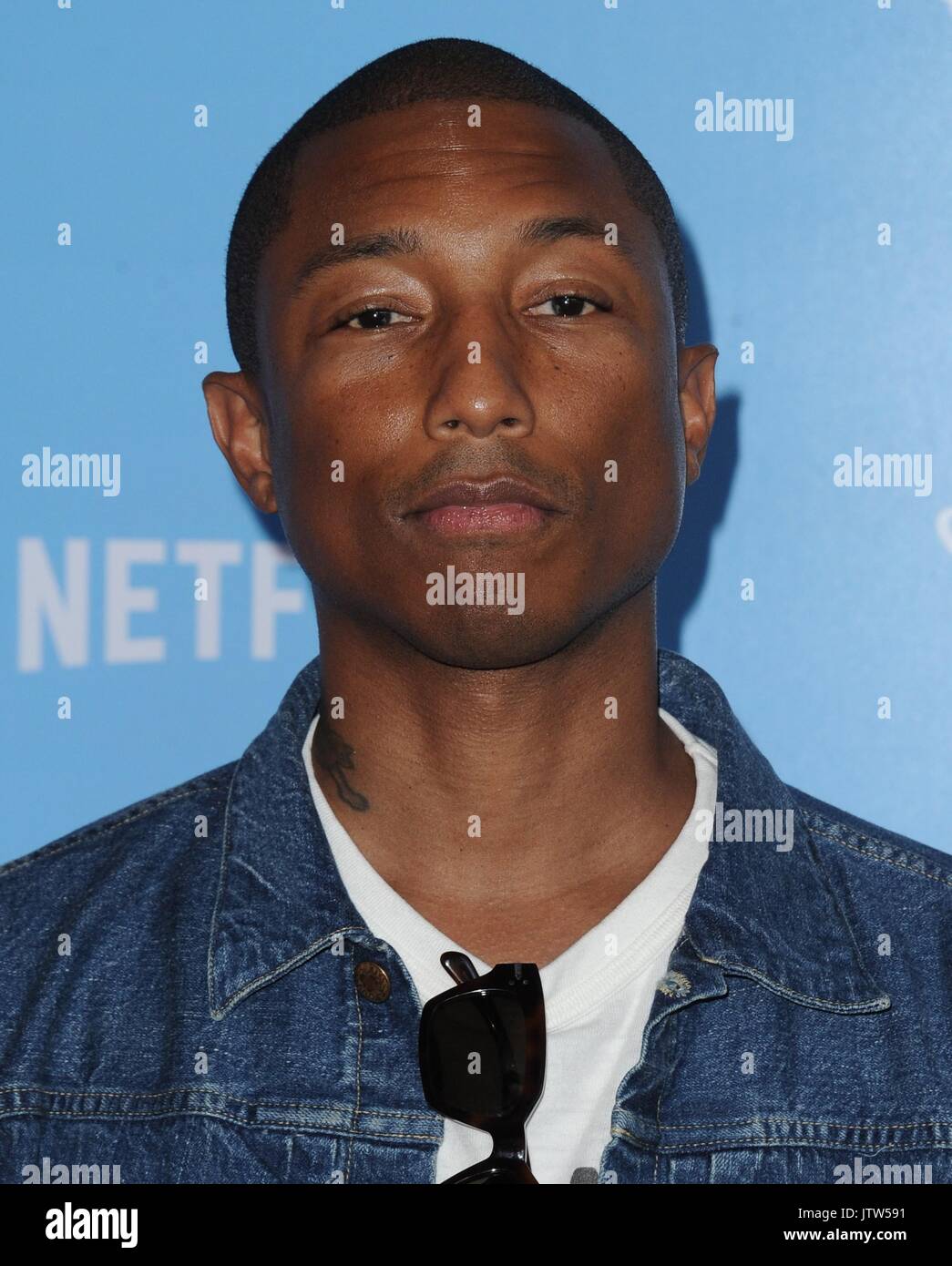 Los Angeles, CA, USA. 10th Aug, 2017. Pharrell Williams at arrivals for ...