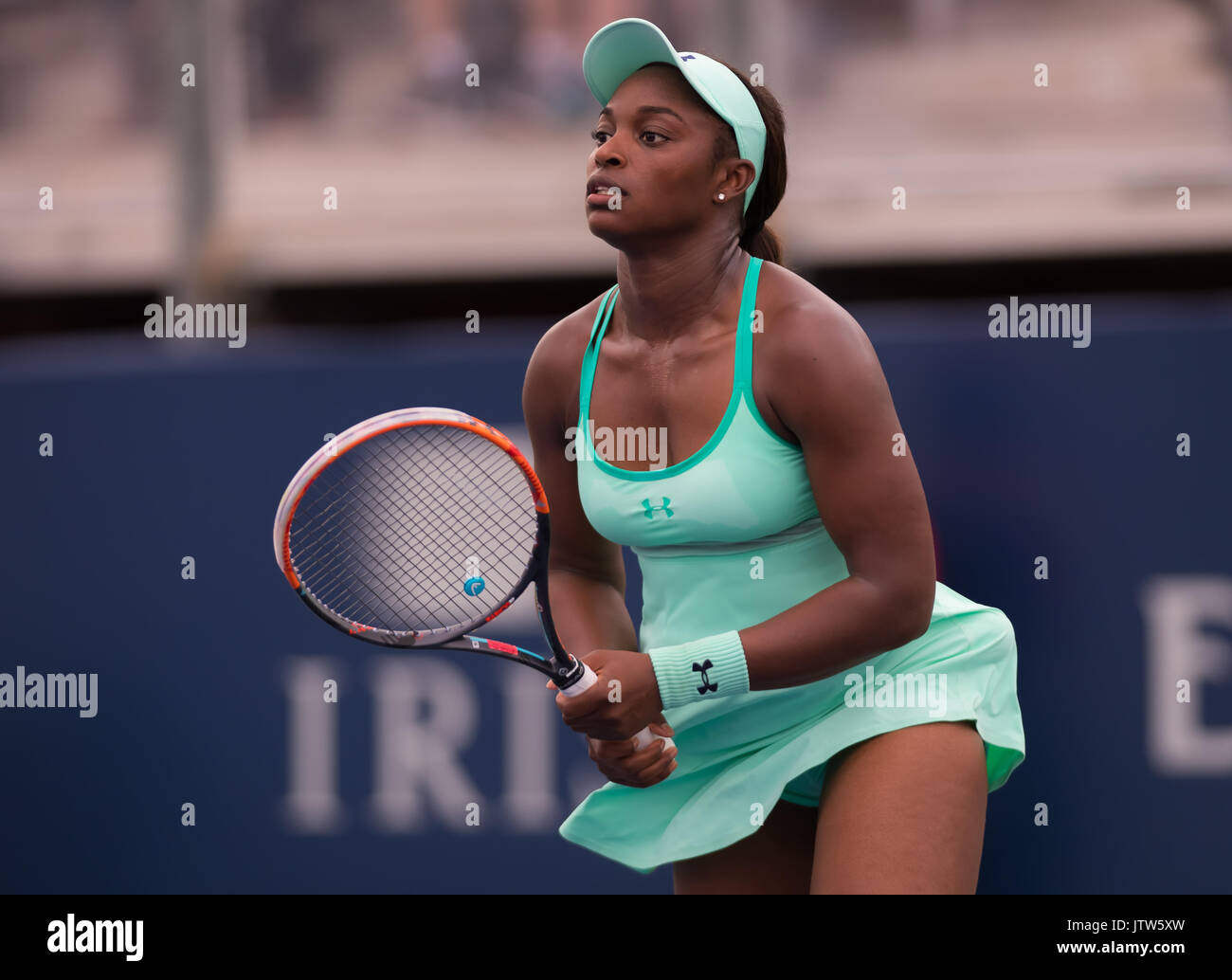 Toronto, Canada. 10 August, 2017. Sloane Stephens of the United States ...