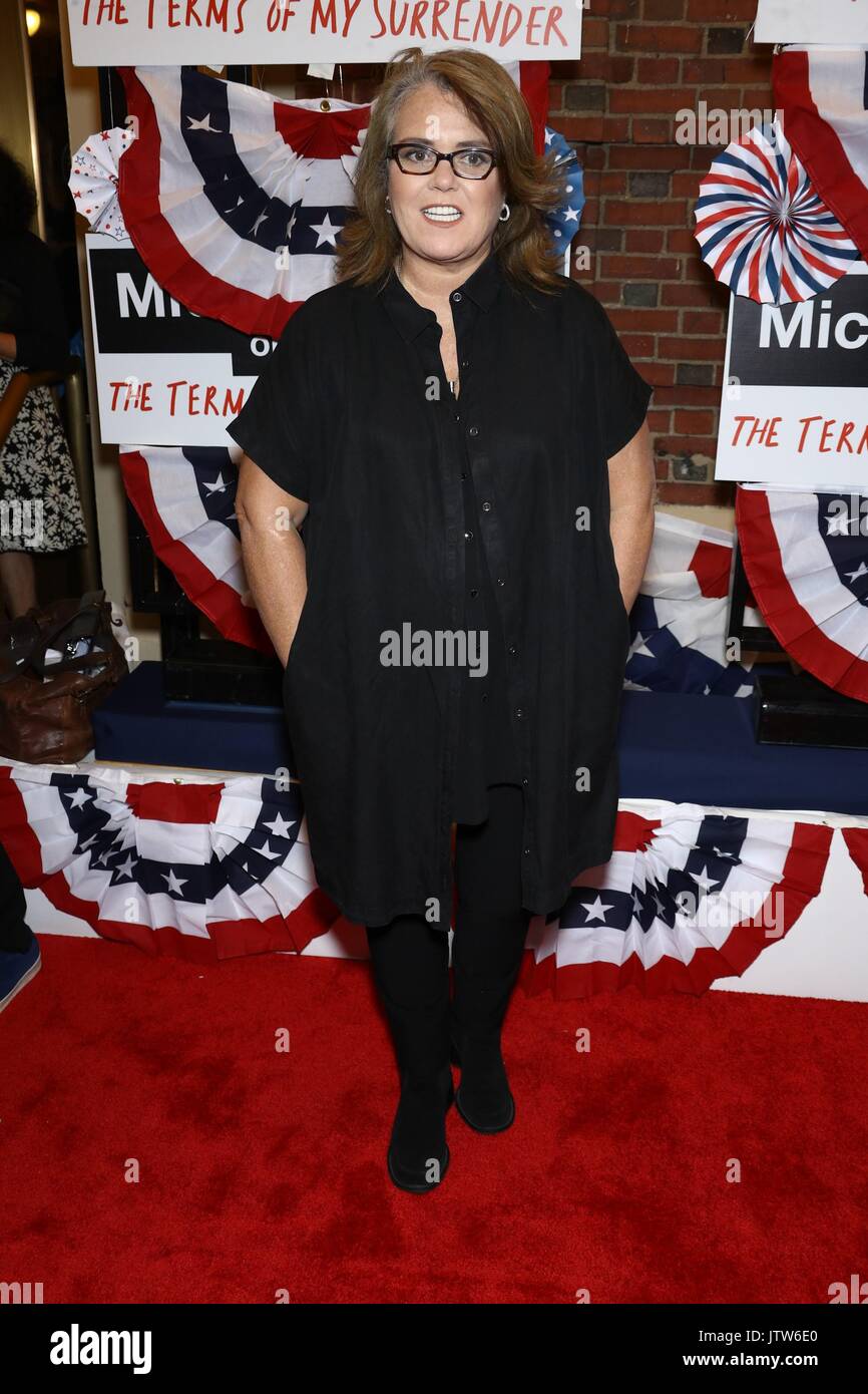 New York, NY, USA. 10th Aug, 2017. Rosie O'Donell at arrivals for THE ...