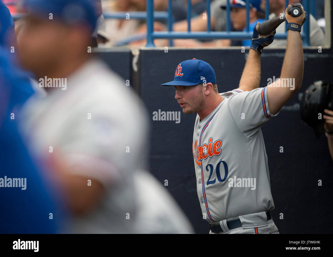 Florida, USA. 10th Aug, 2017. CHARLIE KAIJO | Times.St. Lucie Mets ...