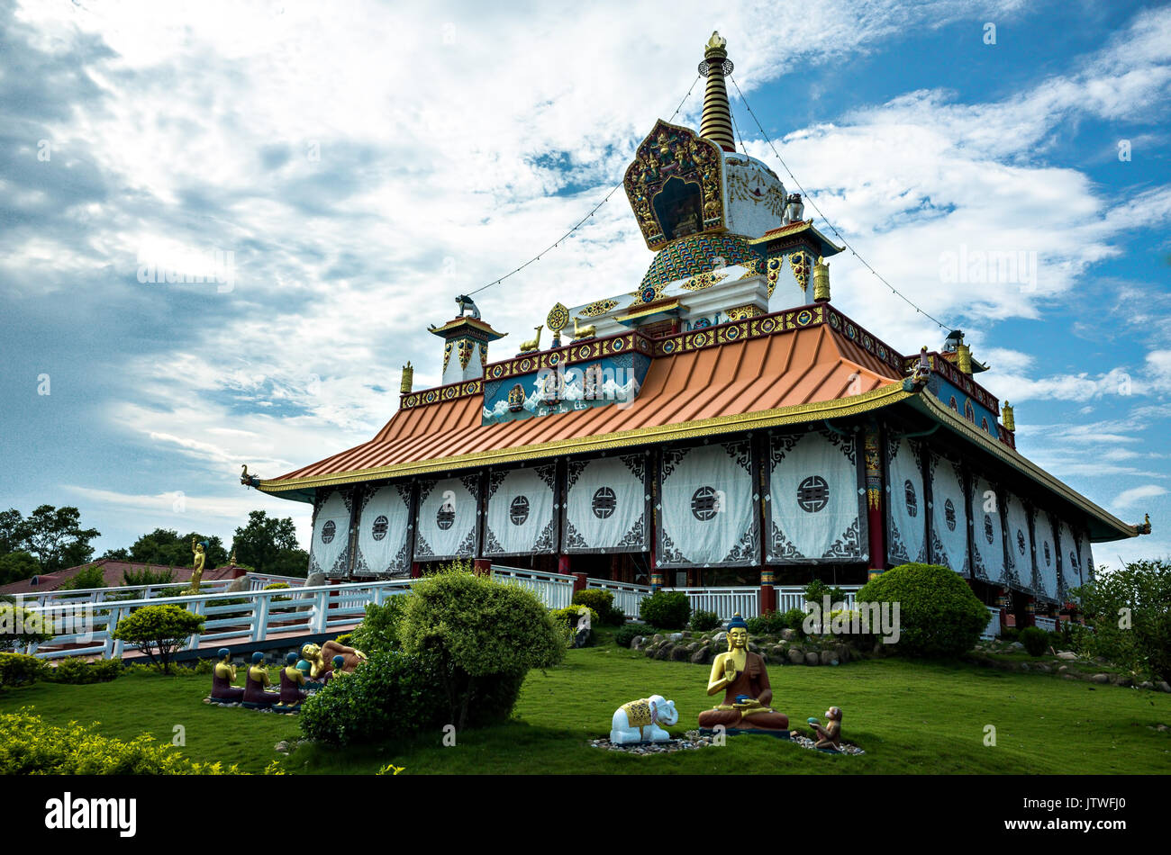 The Great Drigung Lotus Stupa built by Germany, Lumbini Sacred Garden ...