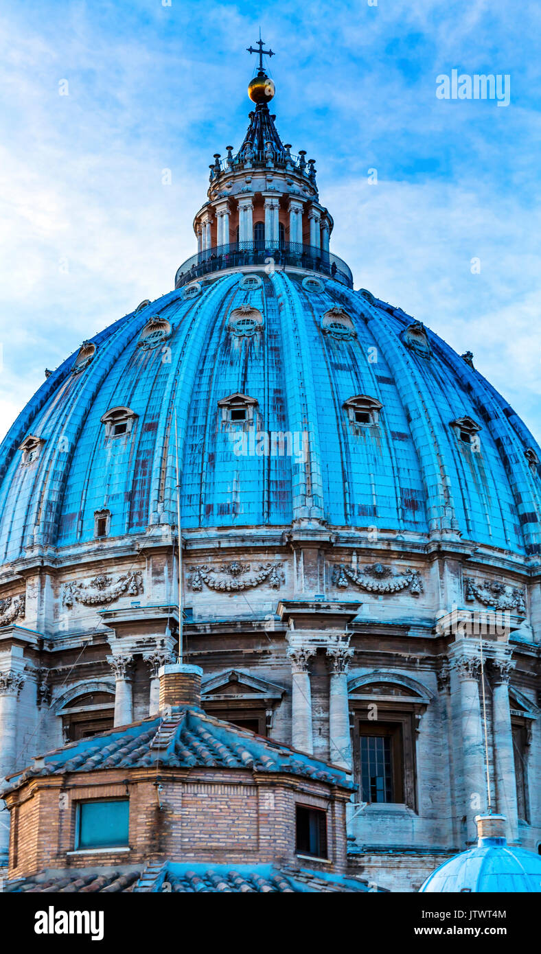 Saint Peter's Basilica Michelangelo Dome Vatican Front Stock Photo - Alamy