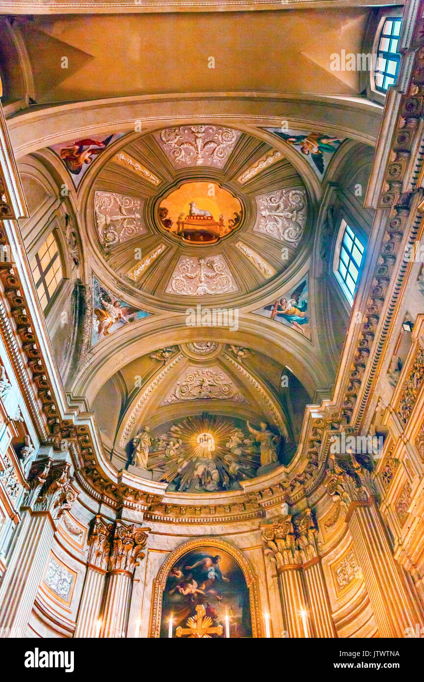 Lamb Ceiling SS Vincenzo E Anastasio Church Basilica Dome Trevi Rome ...