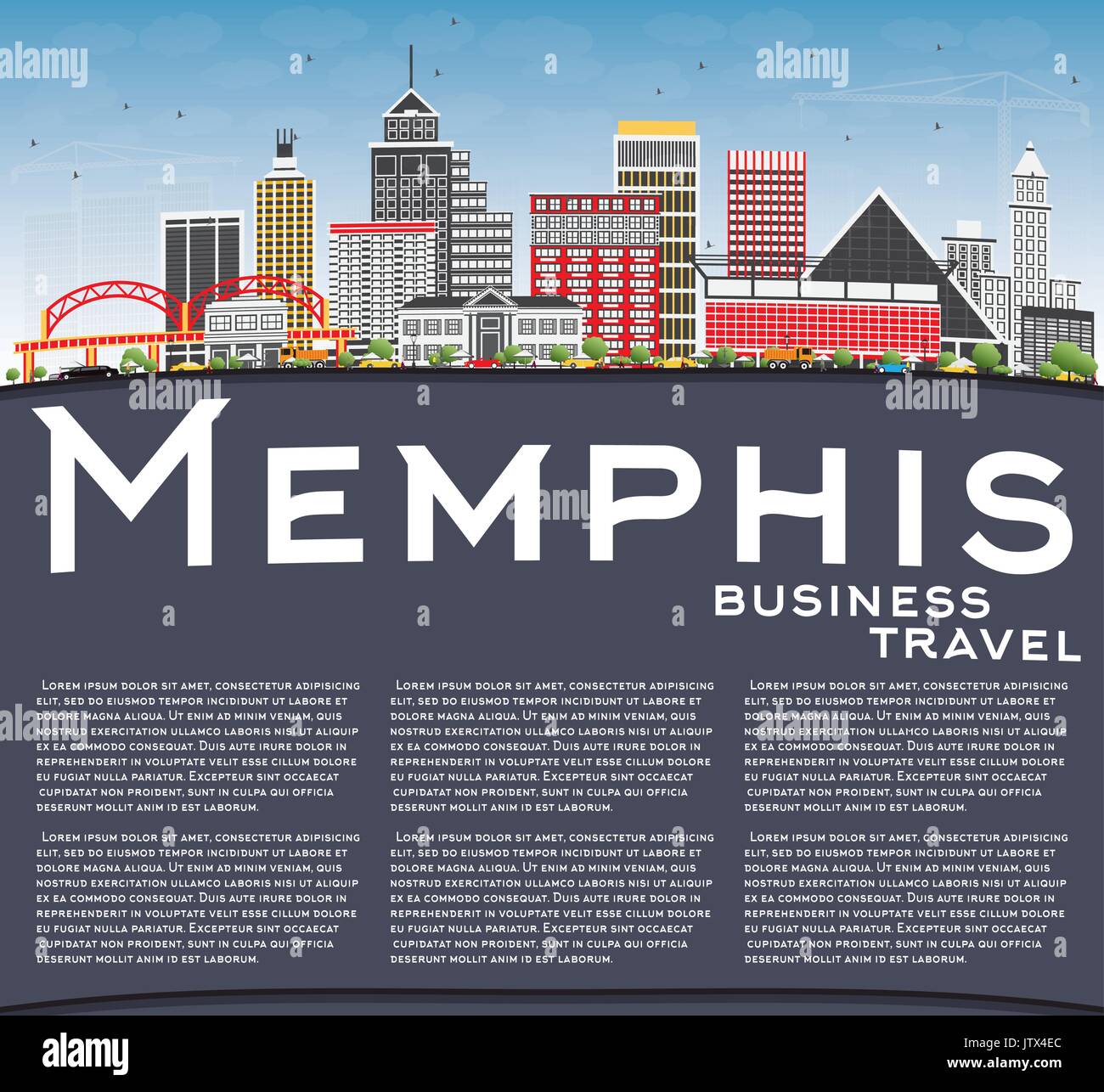 Downtown memphis buildings Stock Vector Images - Alamy