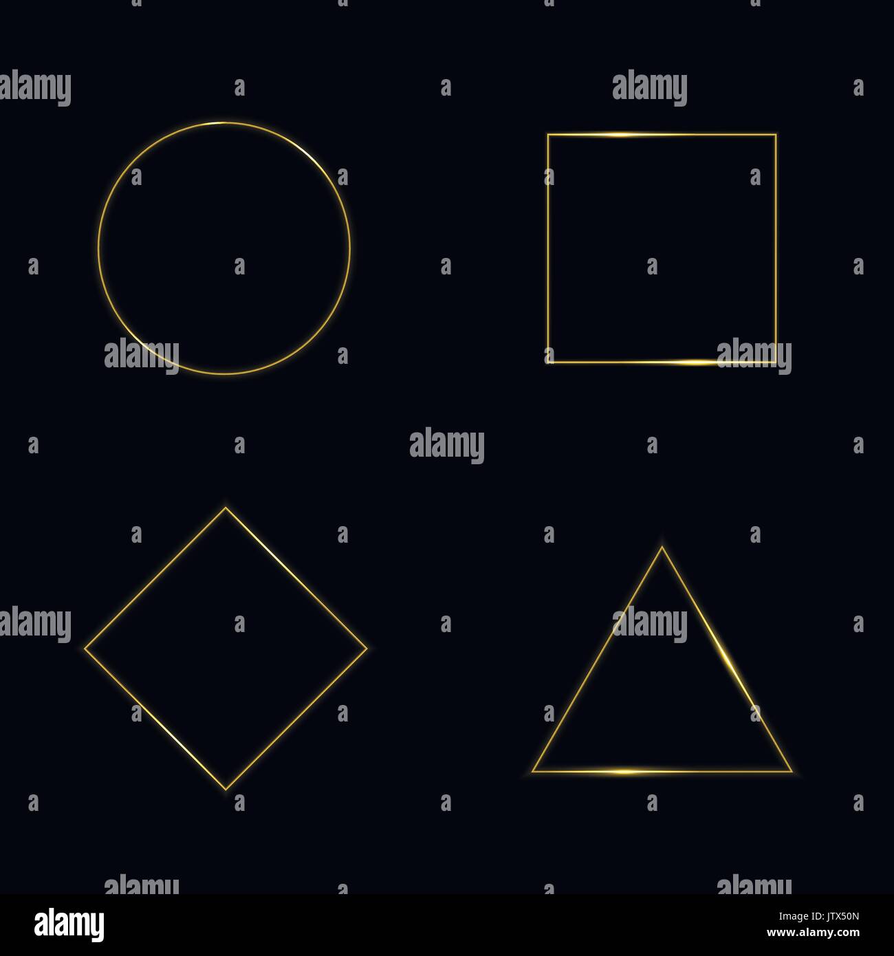 Golden geometric shapes Stock Vector Image & Art - Alamy