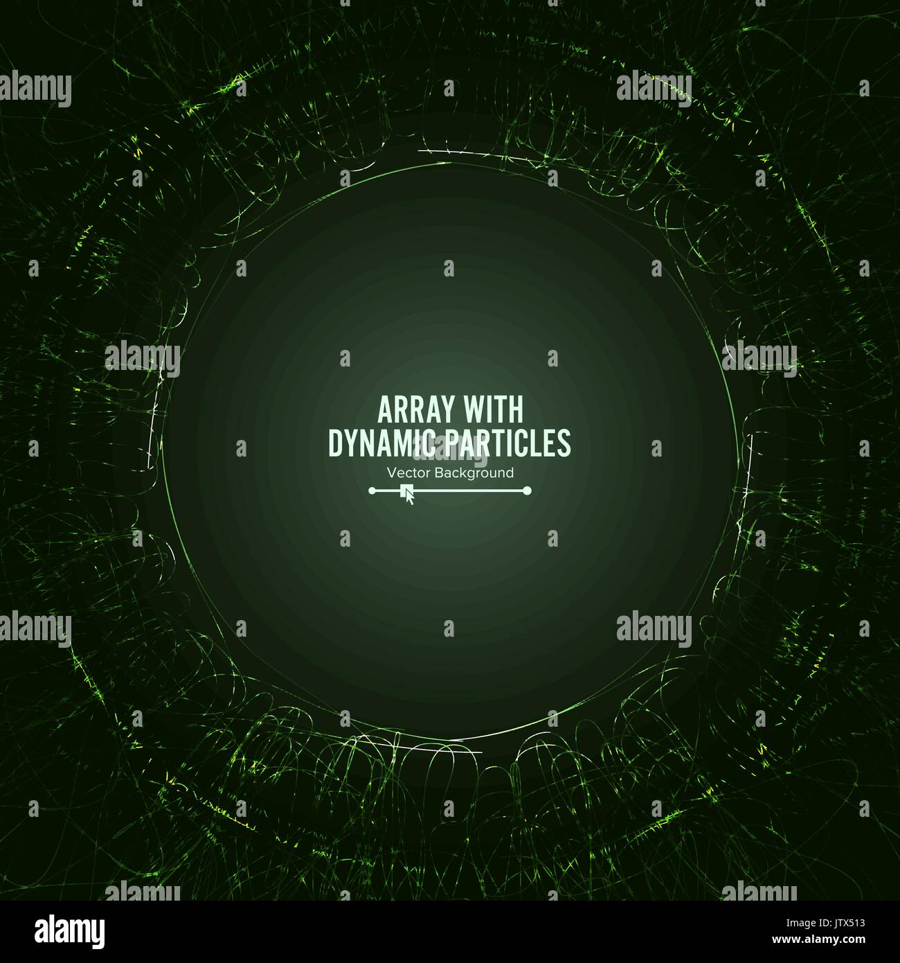 Array Vector With Splash Particles. Connection Round Structure. Digital Abstract Background ...