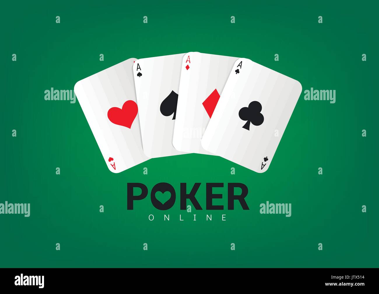 Four aces set playing Stock Vector Images - Alamy
