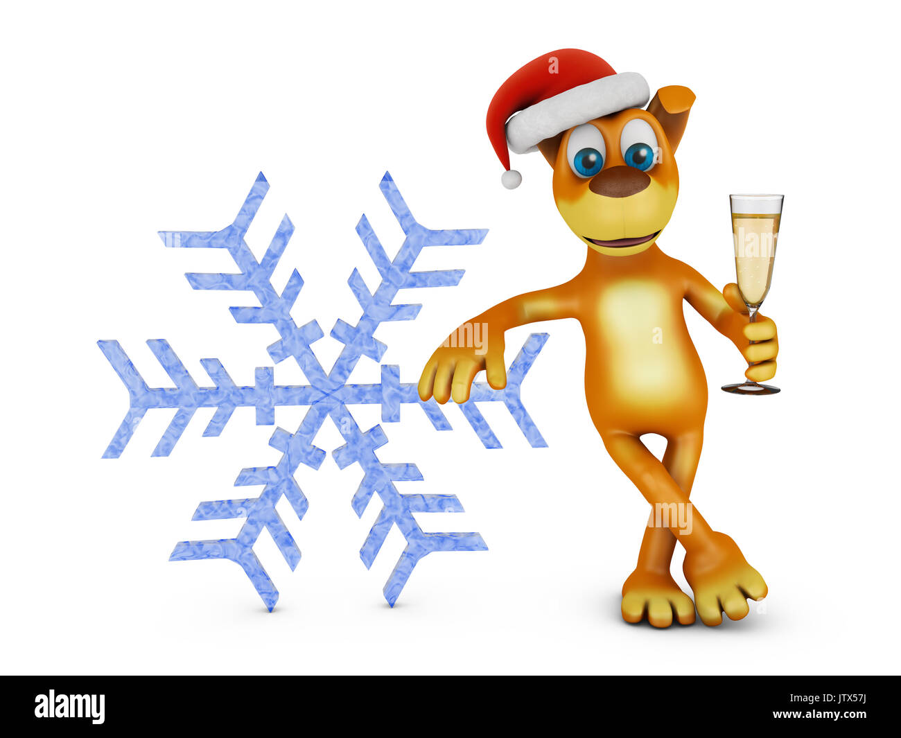 White dog glass wine Cut Out Stock Images & Pictures - Alamy