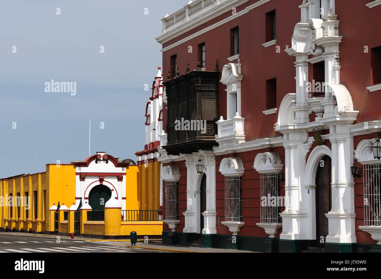 Trujillo city about the beautifllly colonial building on the Peruvian ...