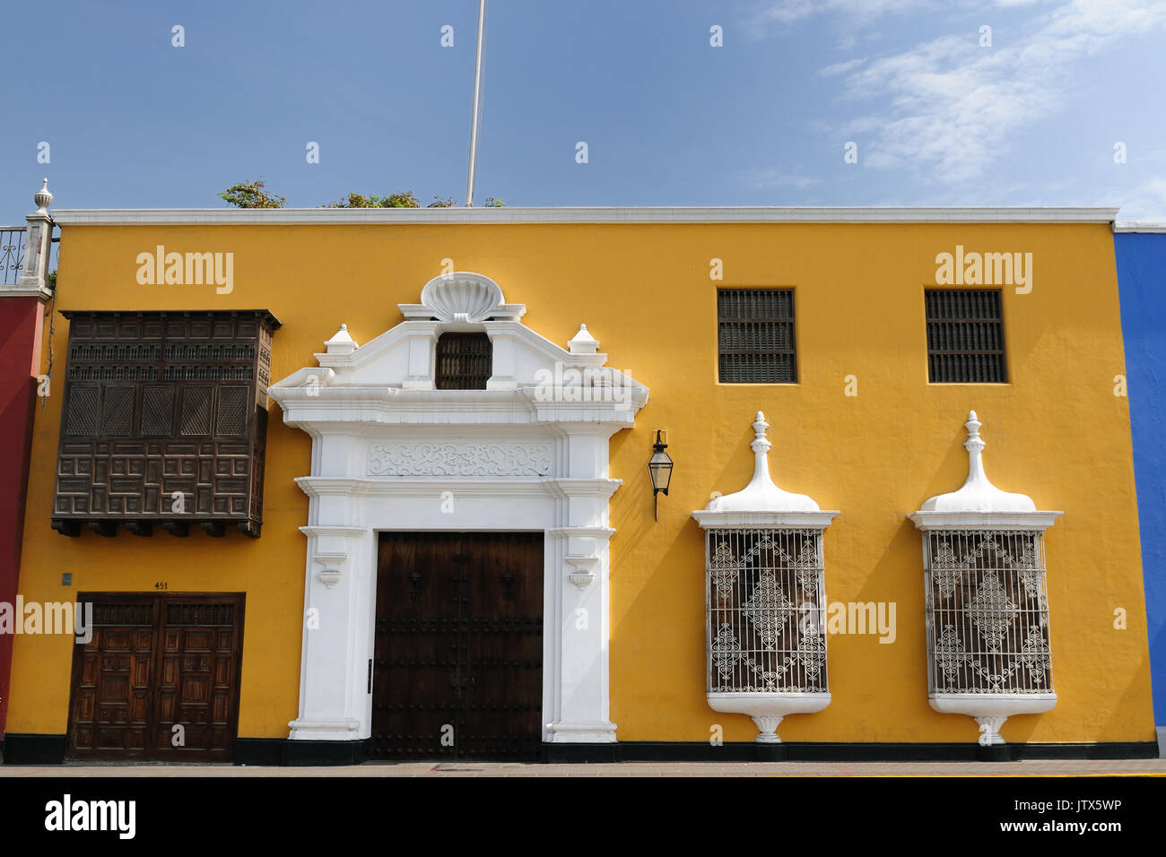 Trujillo city about the beautifllly colonial building on the Peruvian ...