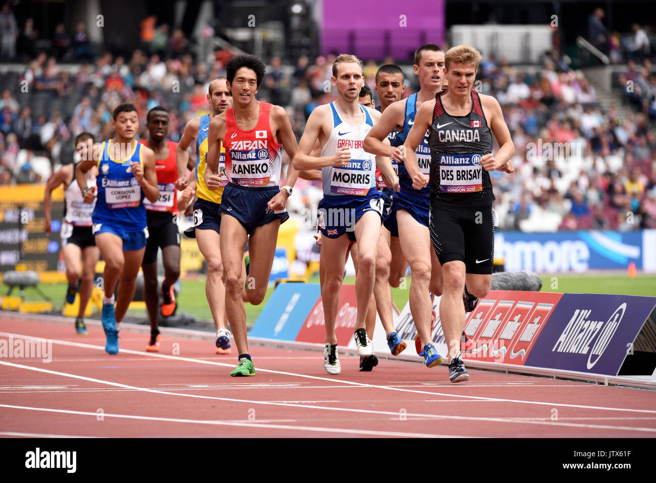 Athletes competing in the T20 5000m in the World Para Athletics ...