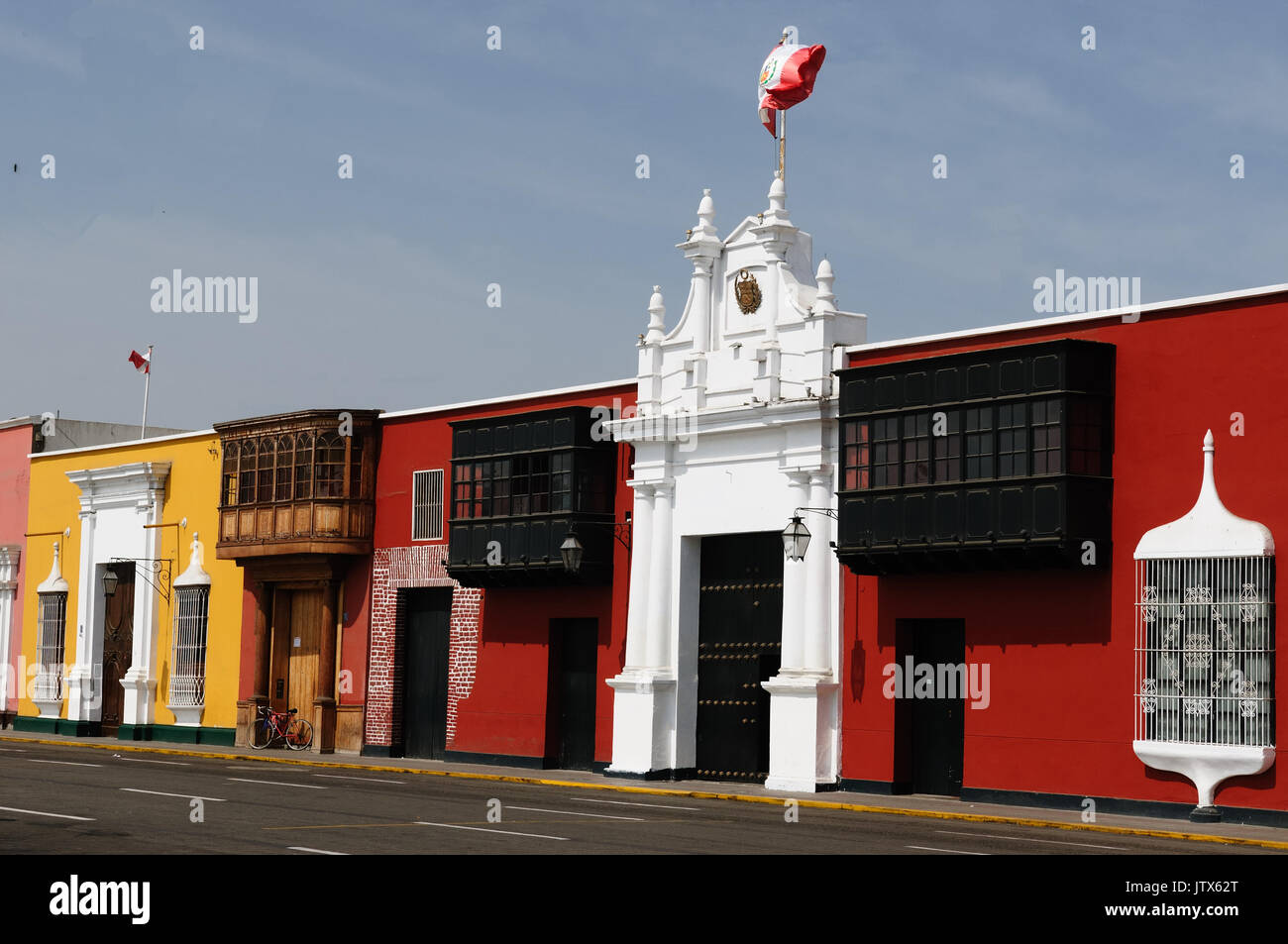 Trujillo city about the beautifllly colonial building on the Peruvian ...