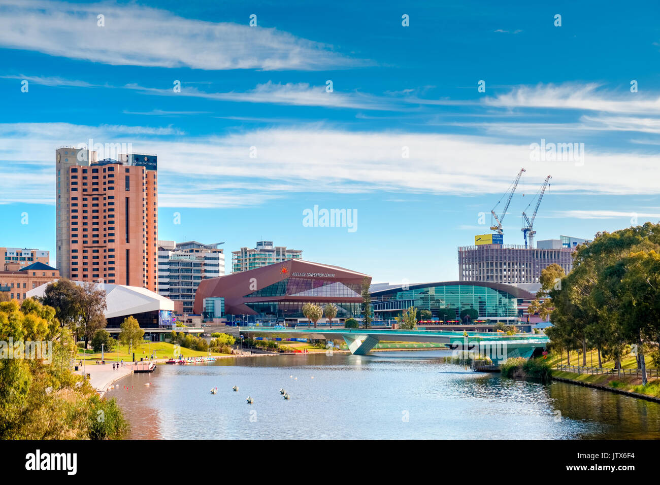 Adelaide, Australia - December 2, 2016: Adelaide city skyline on a day ...