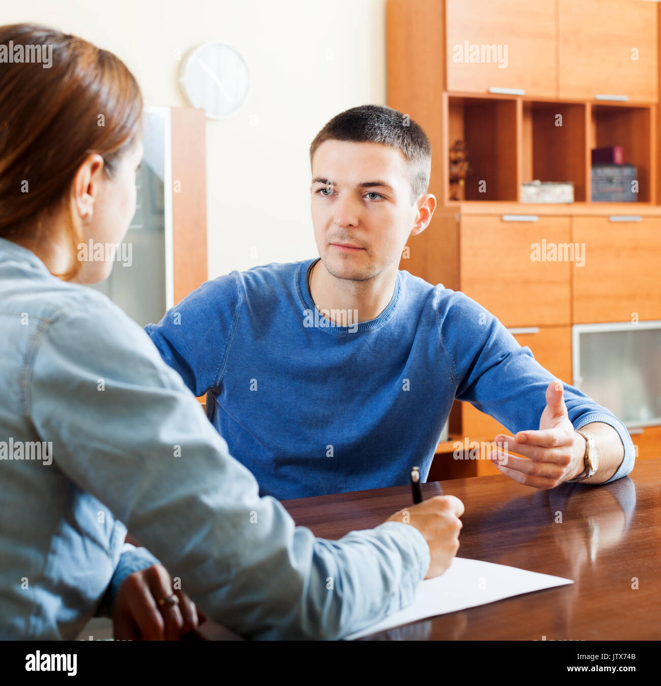 Caseworker questionnaire form social worker keeping hi-res stock ...