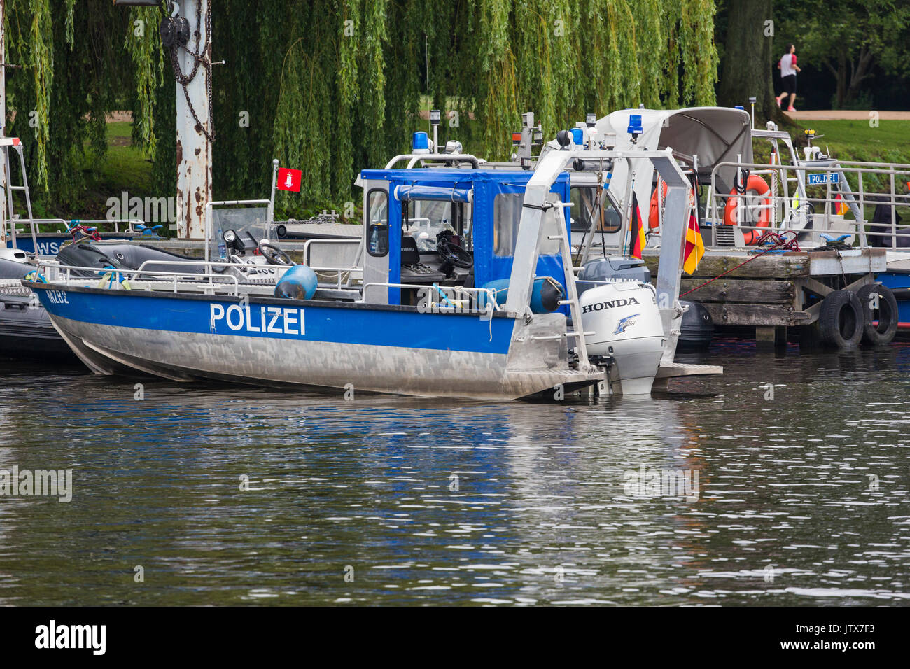German police boat hi-res stock photography and images - Alamy