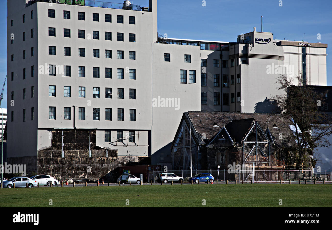 Christchurch wrecked buildings 2011 Stock Photo - Alamy
